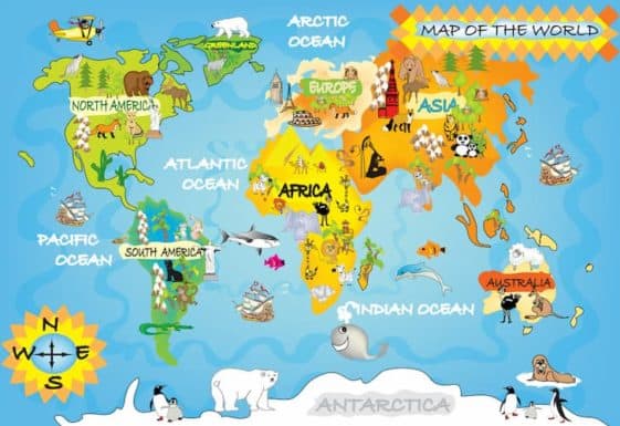 7 Continents of the World (Countries and Area Size) | Earth Eclipse