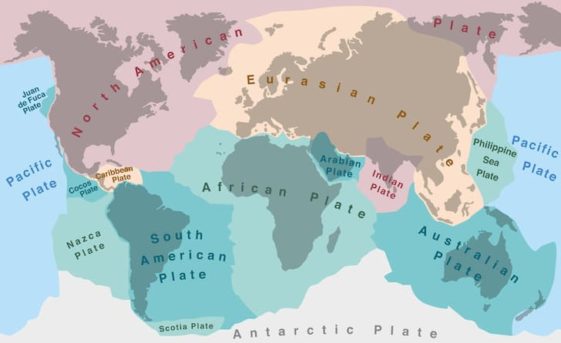 7 Major Tectonic Plates (Pacific, African, Eurasian, Antarctic and more ...